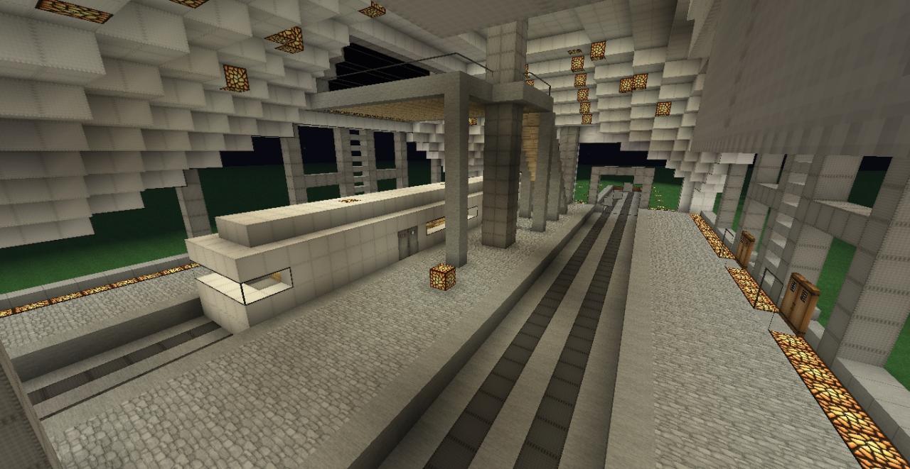 Small Modern Train Terminal Minecraft Map