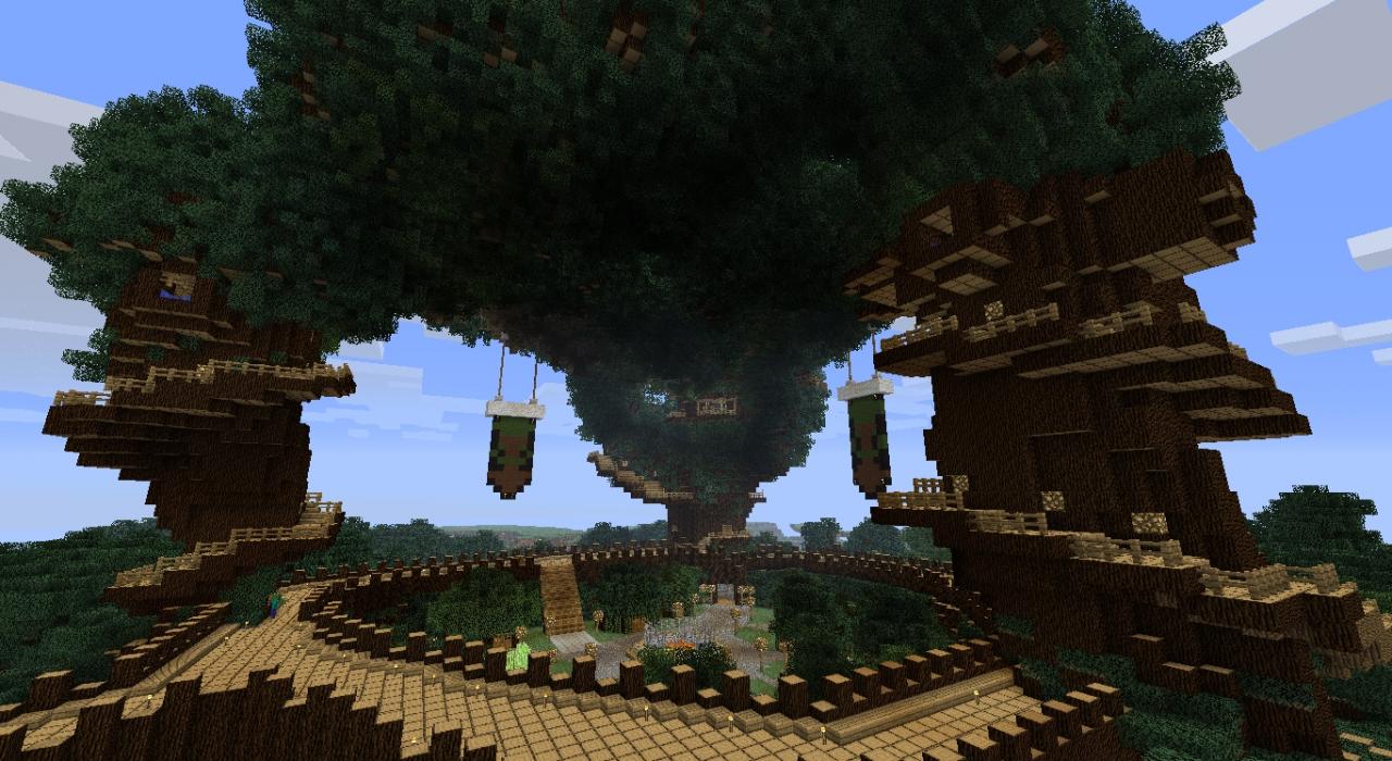 Epic Forest Fortress - Megabuild! Minecraft Map