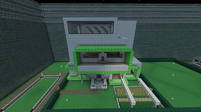 Lime Cube3 Concept House Minecraft Map