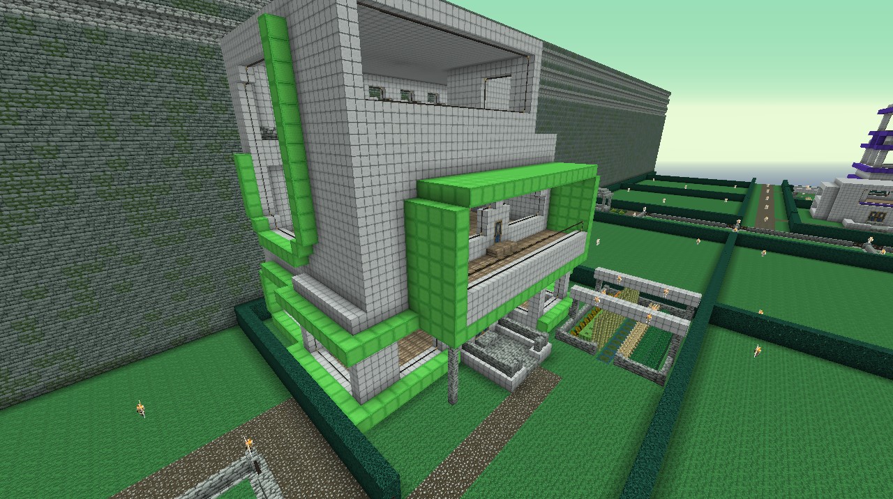 Lime Cube3 Concept House Minecraft Map
