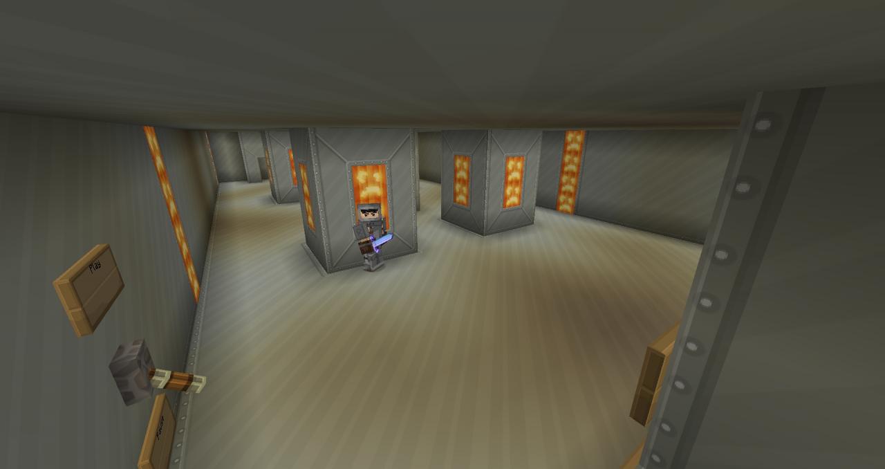 Box head minigame on multiplayer! Minecraft Map