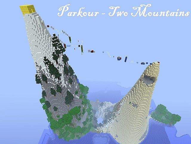Parkour - Two Mountains Minecraft Map