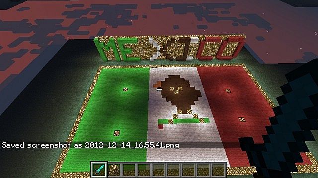 Mexico Flag (Bandera de Mexico) Minecraft Map