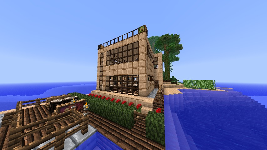 Luxury Waterfront Mansion Minecraft Map