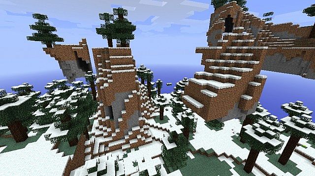 awesome snow biome Minecraft Map