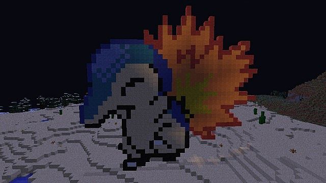 16-Bit Cyndaquil Minecraft Map