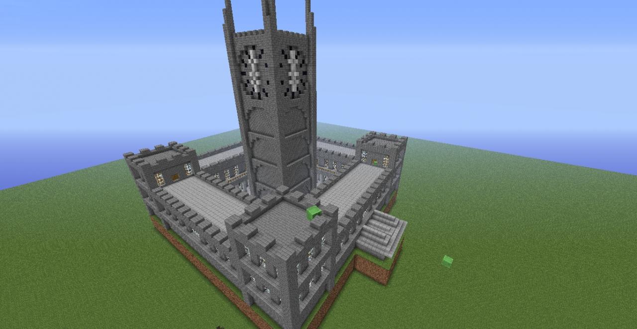 A Library and clock tower Minecraft Map