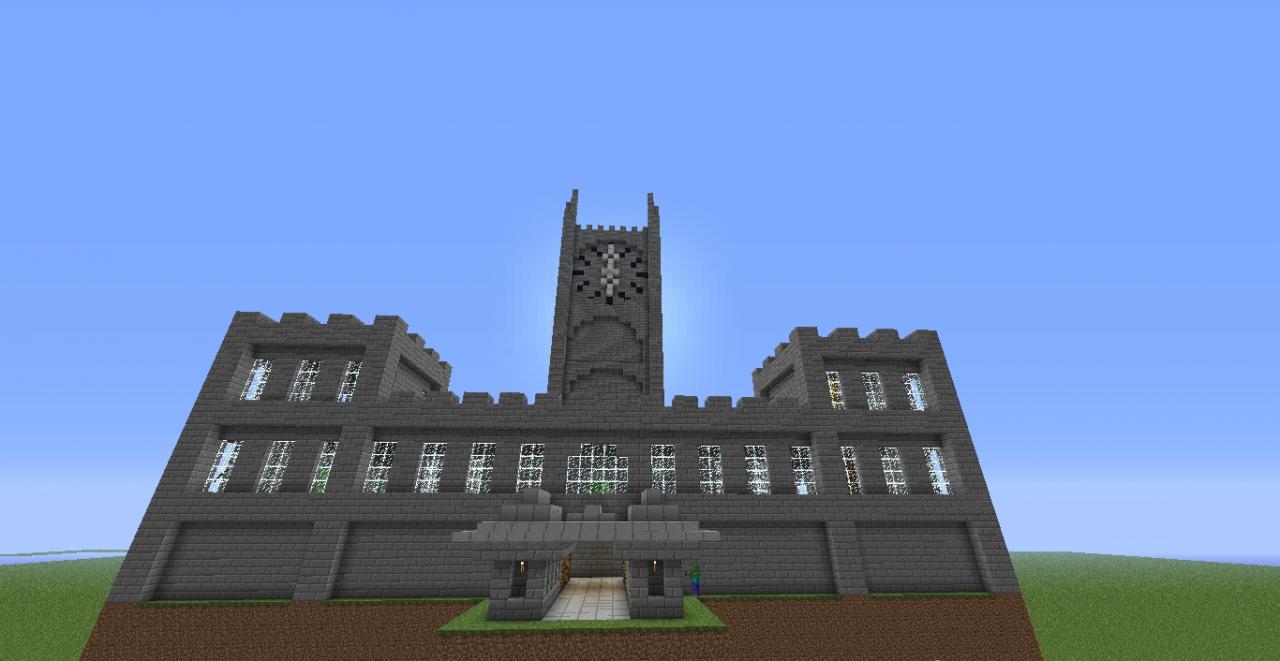 A Library and clock tower Minecraft Map