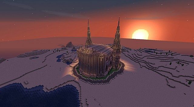 Minecraft Timelapse - Sand Castle Minecraft Map