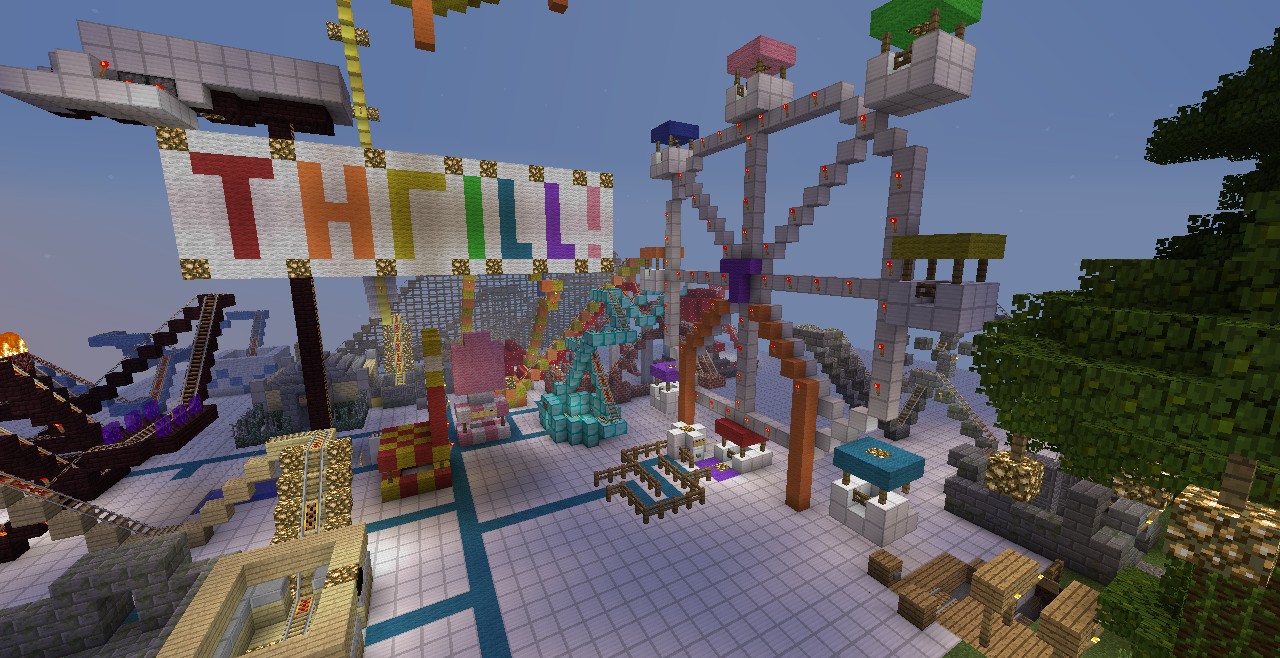 Thrill World - Theme Park! [WIP] Minecraft Map