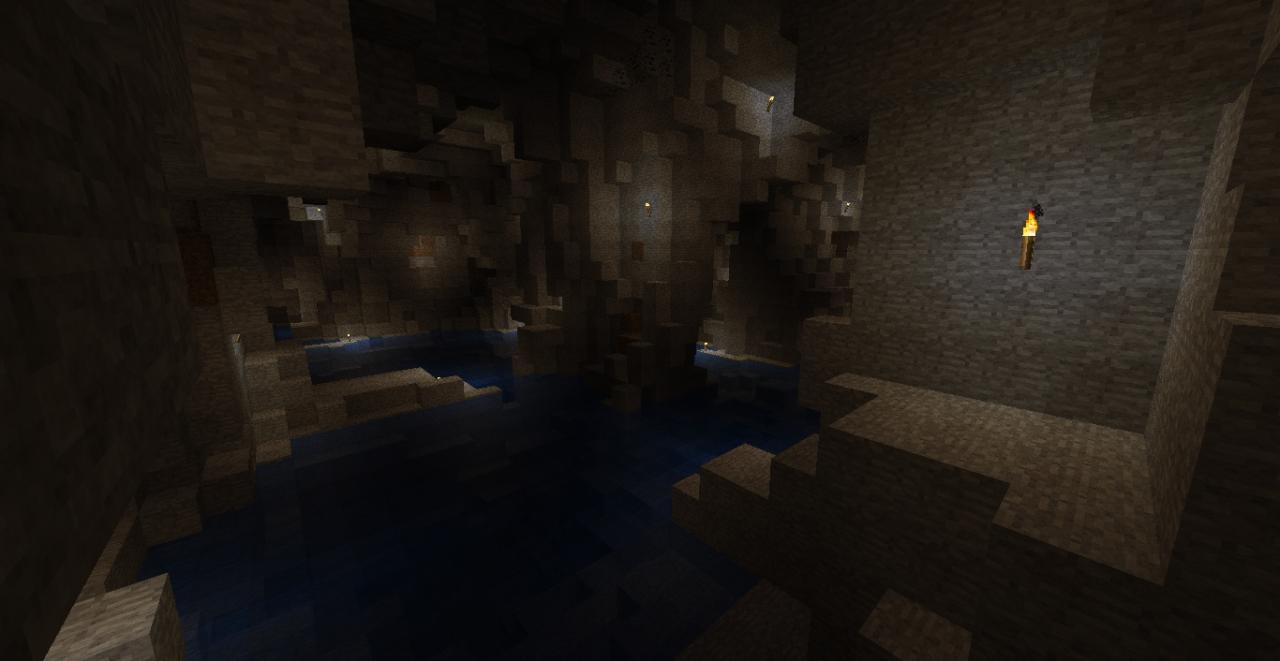 flooded cave [1.4.5] Minecraft Map