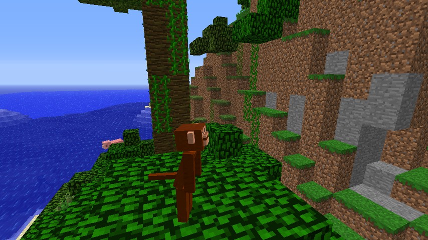 MINECRAFT MONKEYS+RHINOS MOD!!! REQUIRES MODLOADER Minecraft Mod