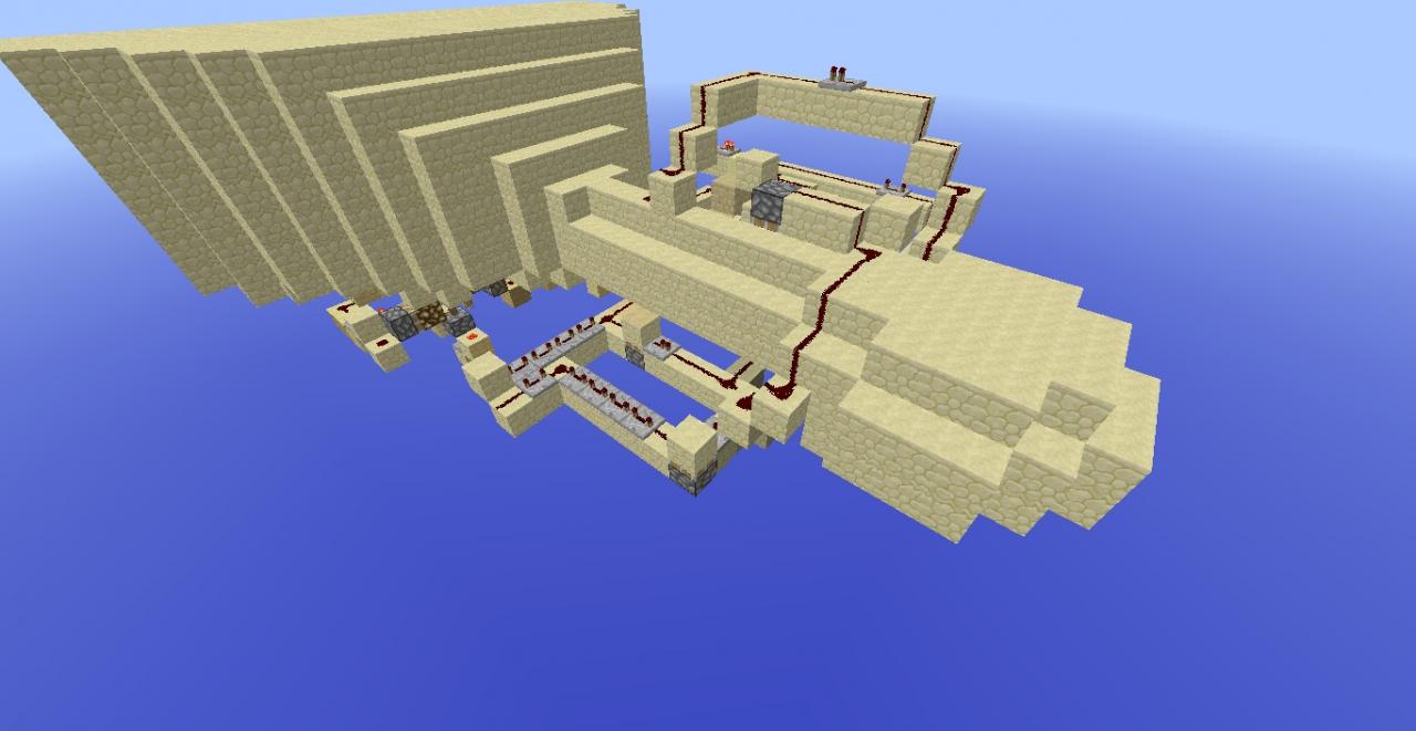 Glass Door with hidden pistons Minecraft Map