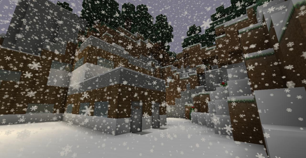 Snow Modern House Minecraft Map