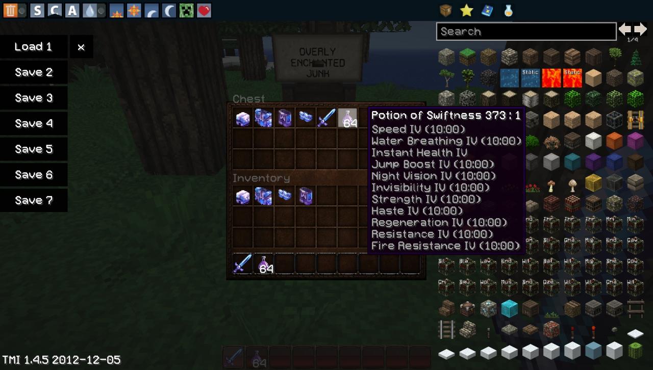 TMI OVERLY ENCHANTED RANDOM JUNK Minecraft Map