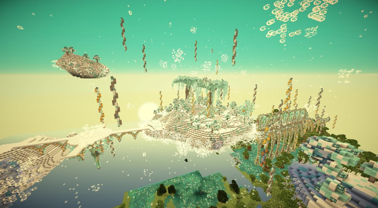 Floating City and Garden of Eden [In Progress] Minecraft Map