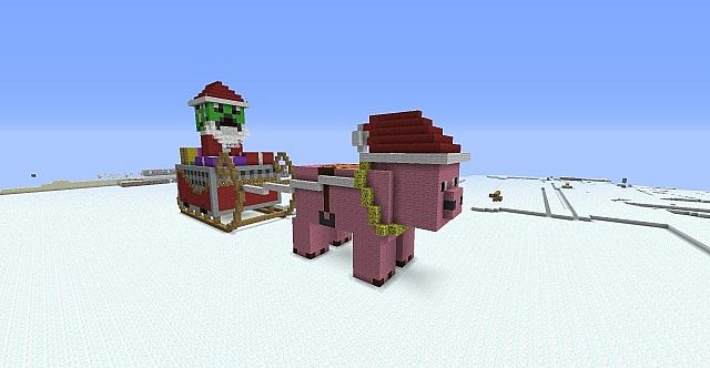 Santa Creeper Minecraft Map