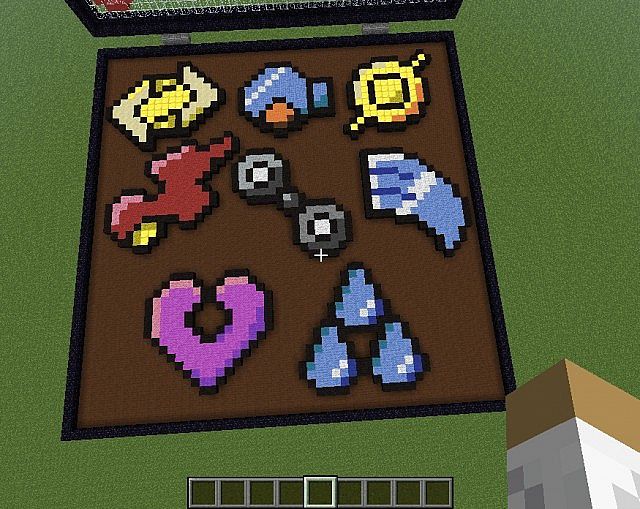 Big Pokemon Badges Project Minecraft Map