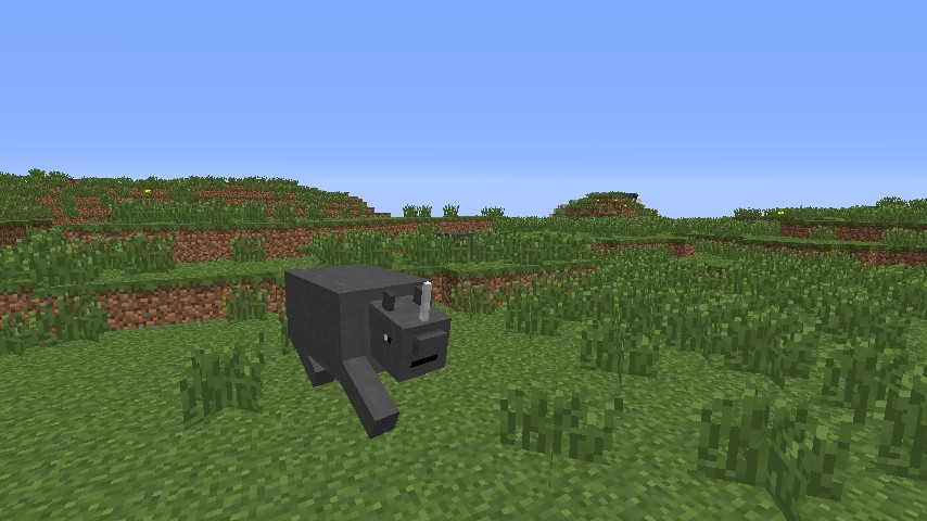 MINECRAFT MONKEYS+RHINOS MOD!!! REQUIRES MODLOADER Minecraft Mod