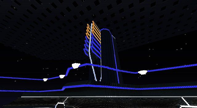 Tron Light Cycle Arena Minecraft Map