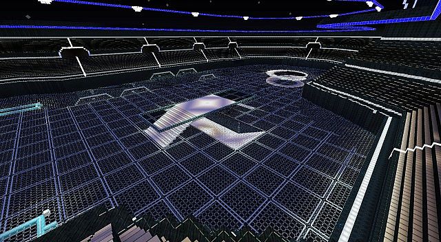 Tron Light Cycle Arena Minecraft Map