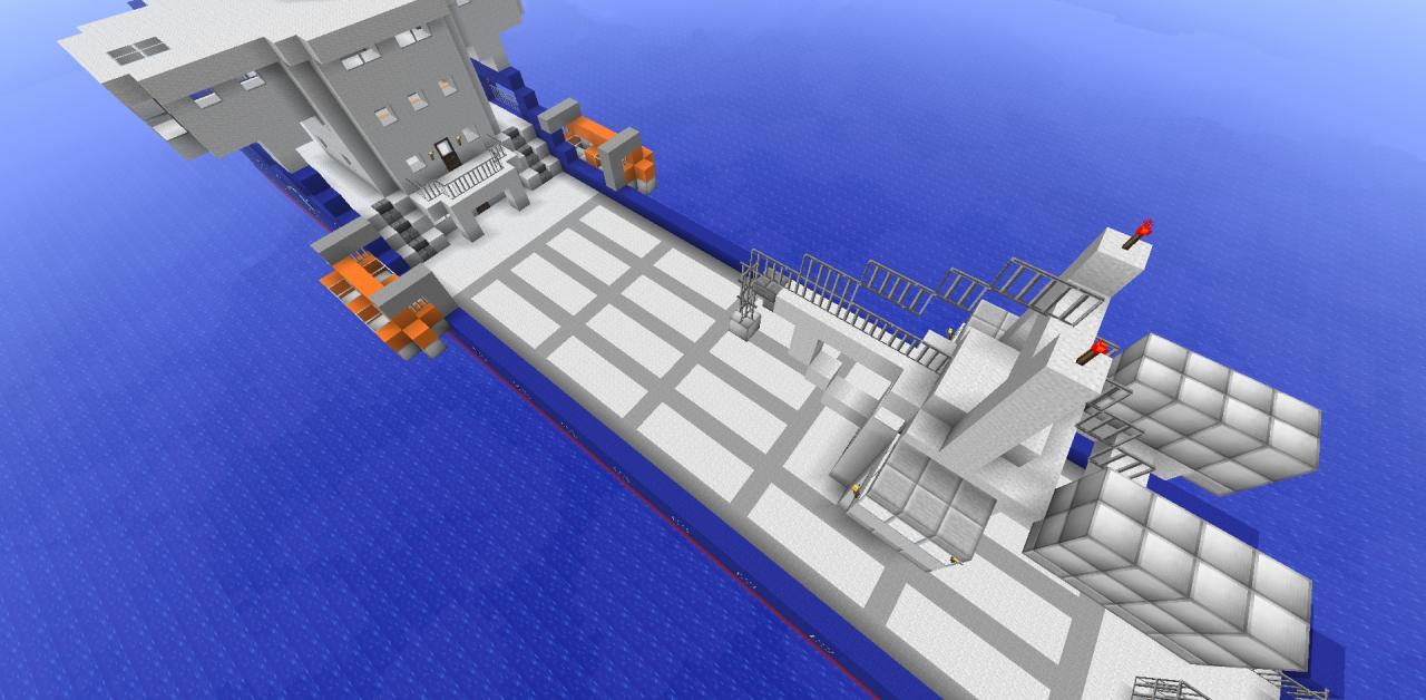 The Ocean's Legend - A Mid-Sized Container ship Minecraft Map
