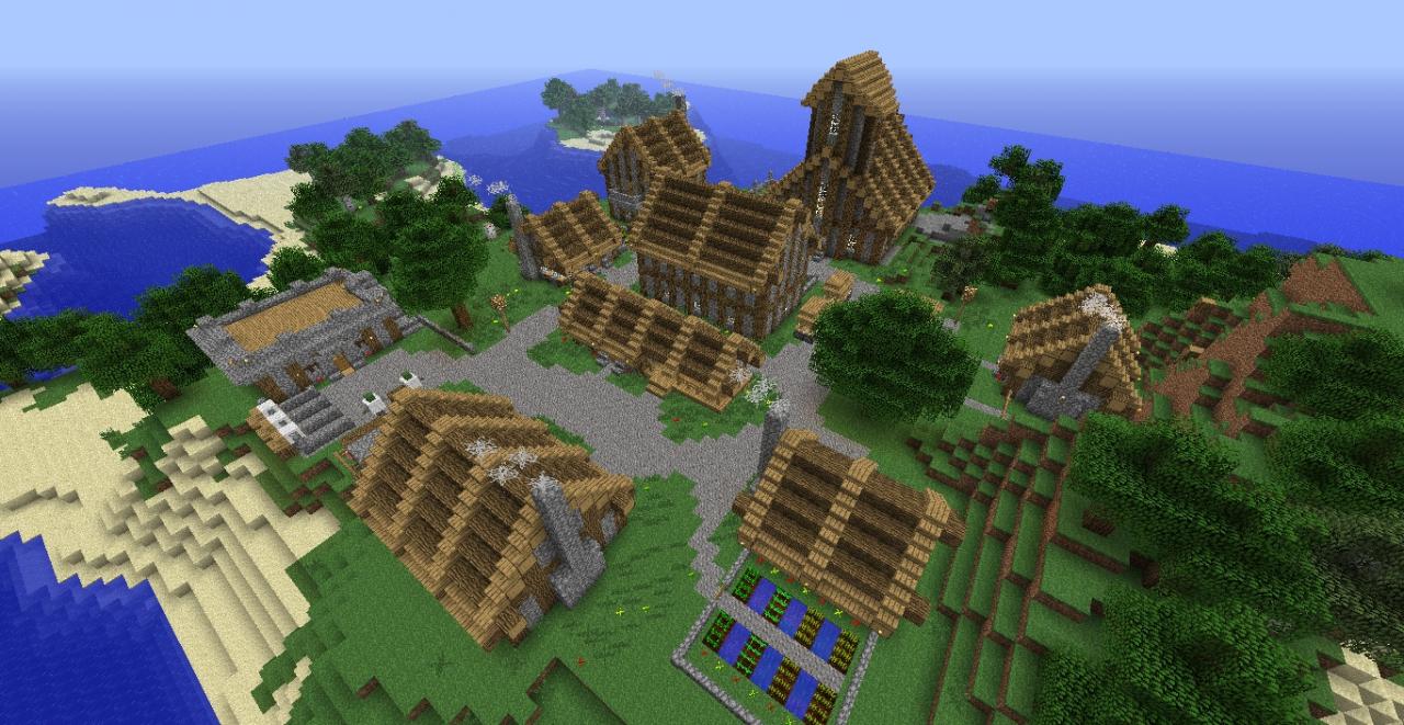 Island Village Minecraft Map