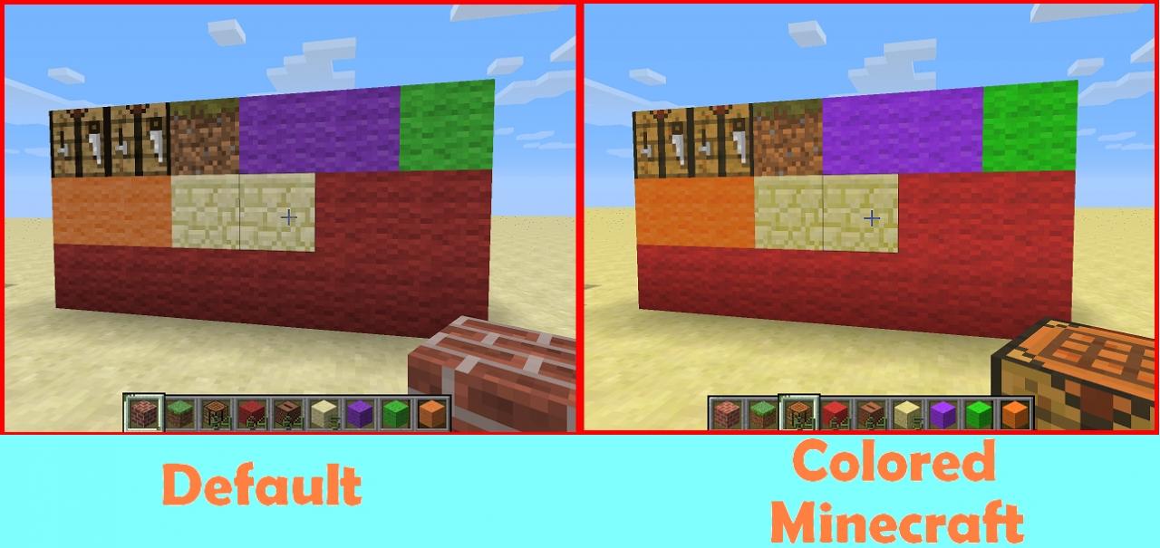 Colored Minecraft 1.4.5 Minecraft Texture Pack