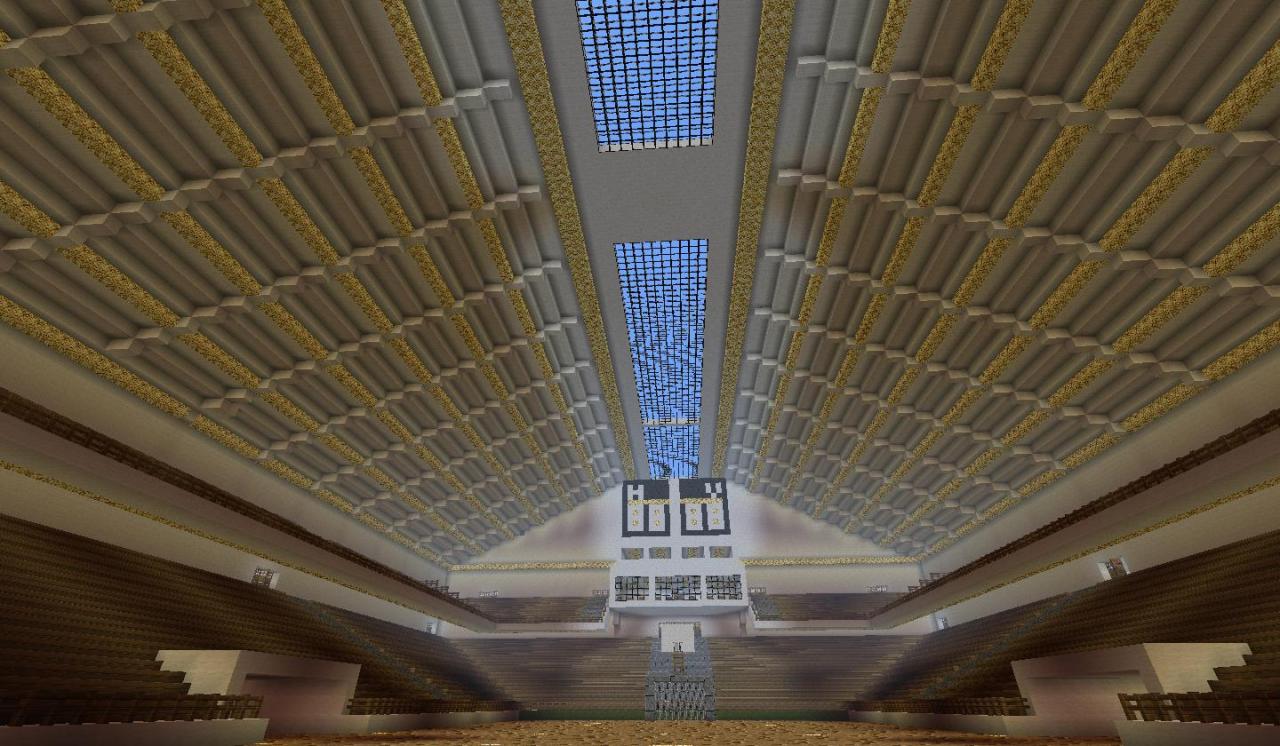 A sports hall with gym Minecraft Map