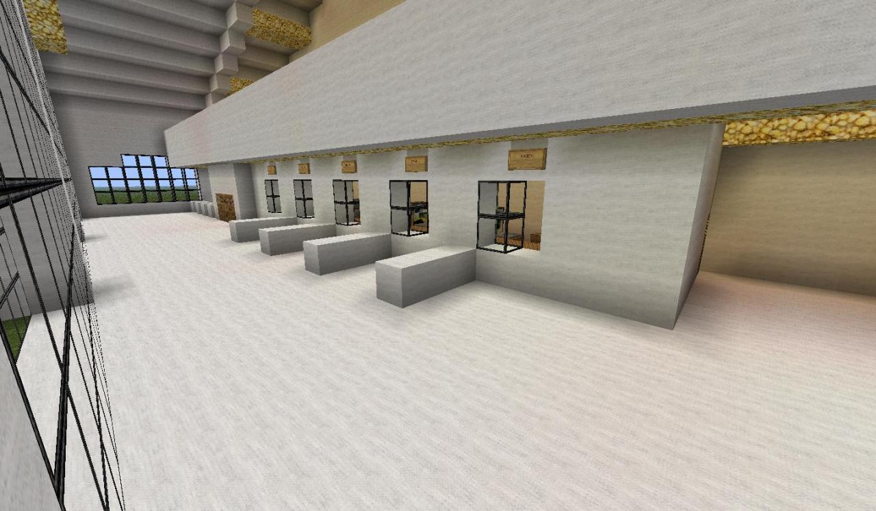 A sports hall with gym Minecraft Map
