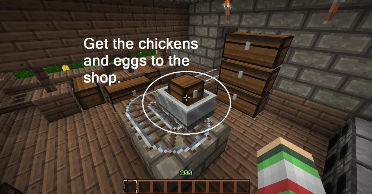 Chicken/Eggs Factory Minecraft Map