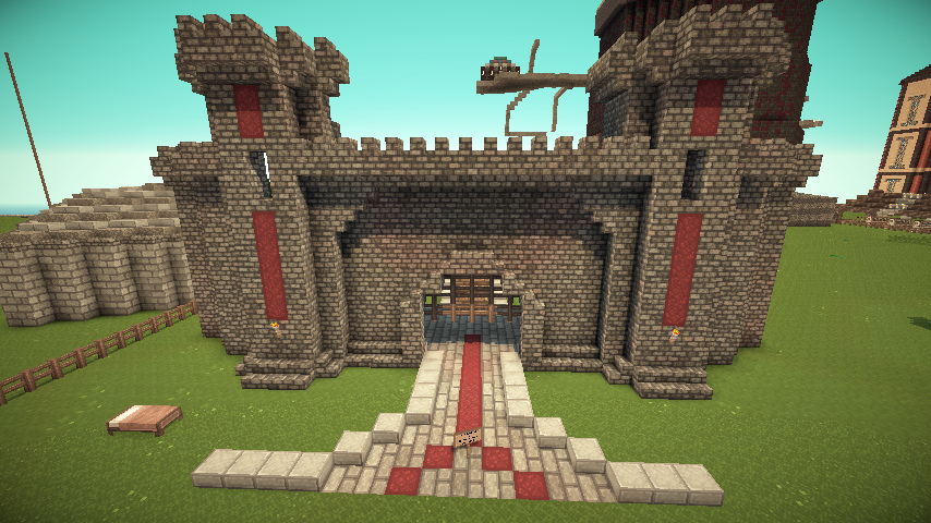 A Stone Castle Entrance Minecraft Project