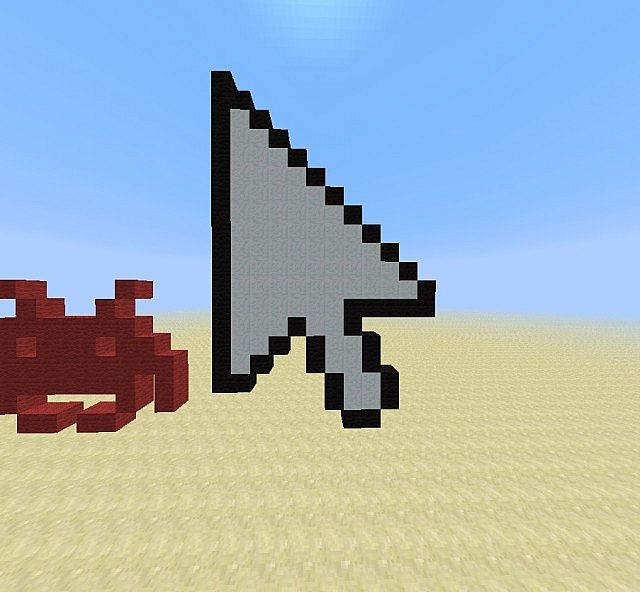 Computer arrow Minecraft Map