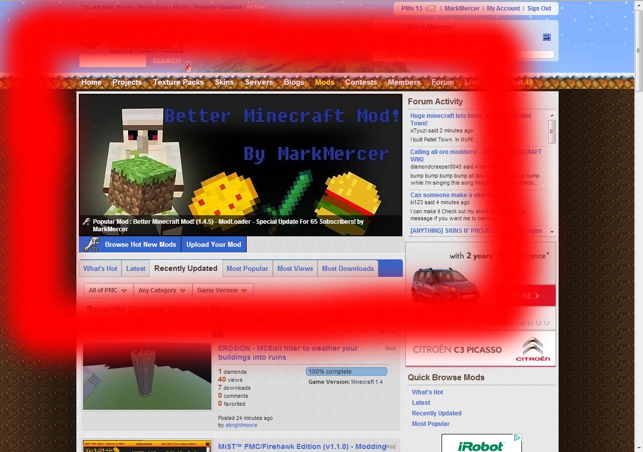 Better Minecraft Mod! (1.4.5) - New Update! - ModLoader - Coffee! - 1000! Downloads! Minecraft Mod