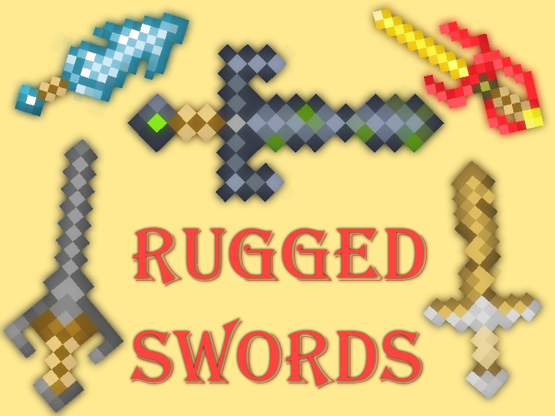 [16x16] Rugged Swords [1.4.5 - 1.18] Minecraft Texture Pack