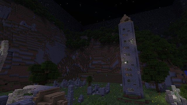 castle ruins Minecraft Map