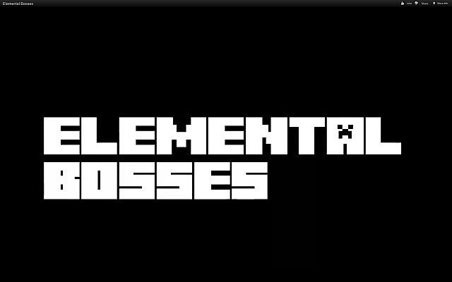 Elemental Bosses Minecraft Project