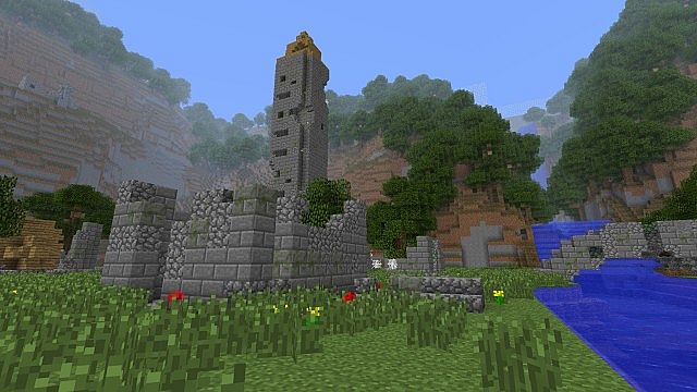 castle ruins Minecraft Map