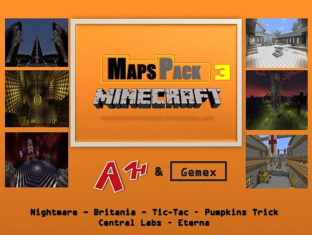 MINECRAFT:Maps Pack 3 Minecraft Map