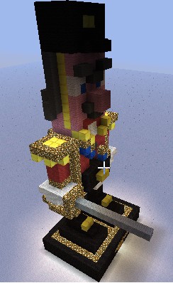 my nutcracker statue/house Minecraft Map