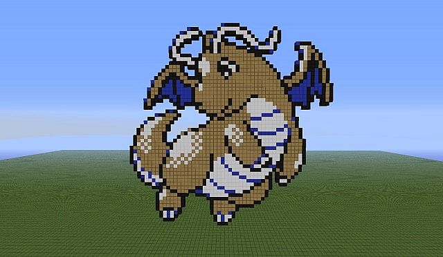 Pokemon Pixel Art (141 - 160) Minecraft Map