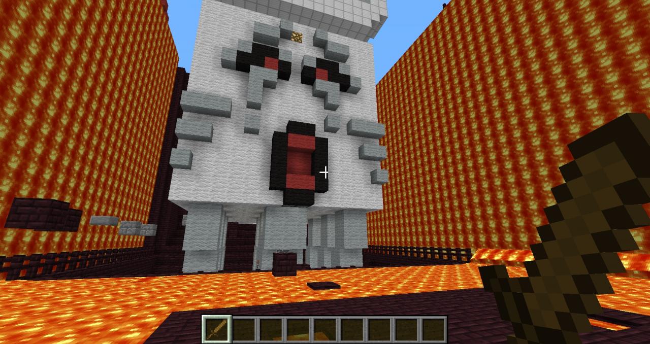 Nether Ghast Bossfight - Redstone Minigame - Solo Minecraft Map