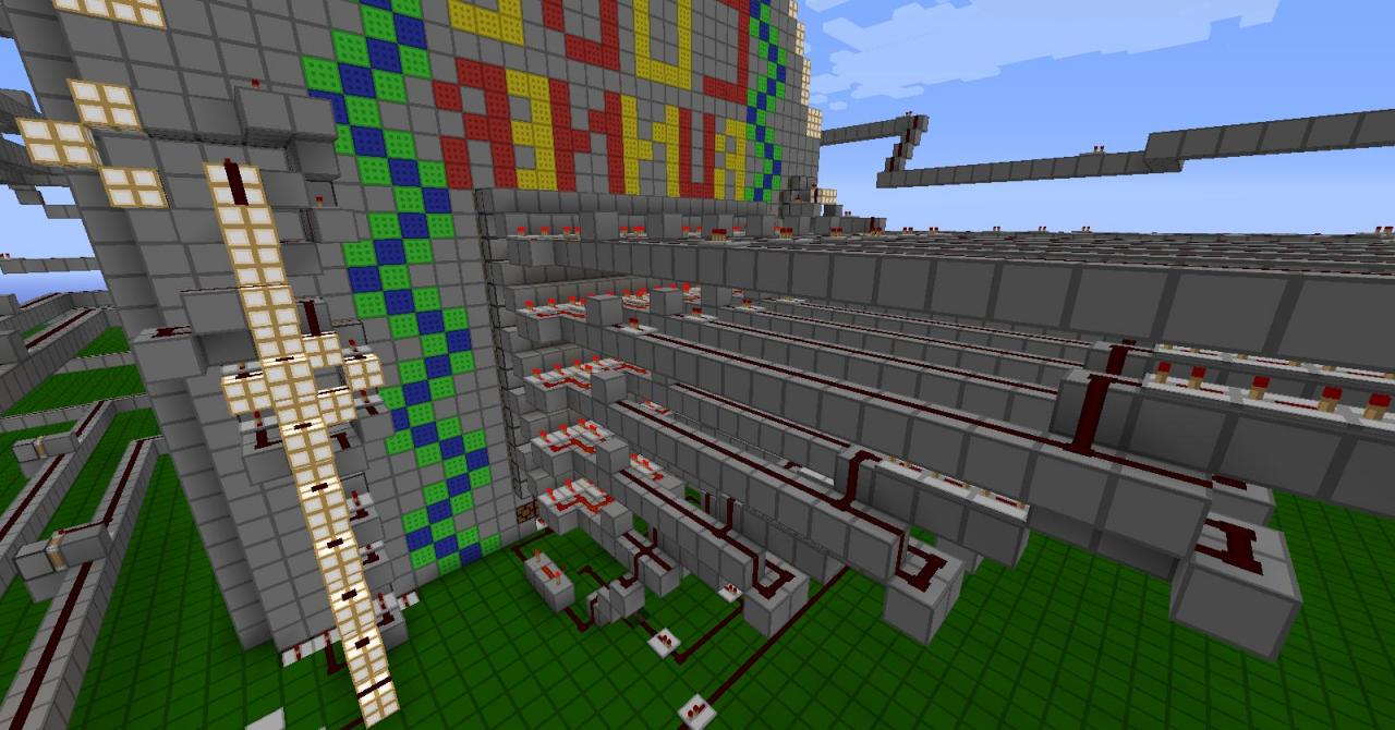 Cube Runner In Minecraft!!! A Redstone Minigame!!! Minecraft Map