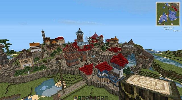 castle village Minecraft Map