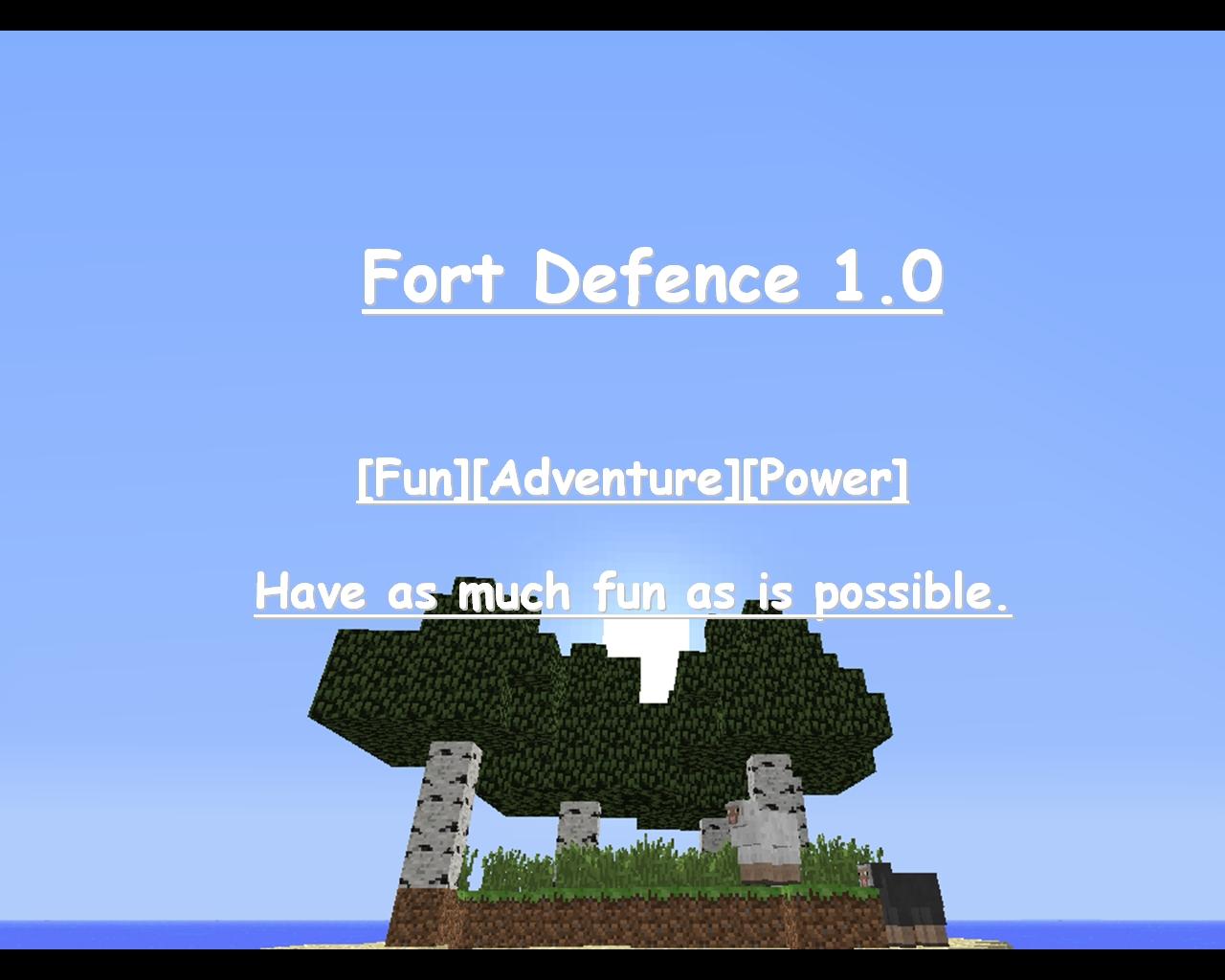 Fort Defense [Fun][Adventurous][Easy] Minecraft Map