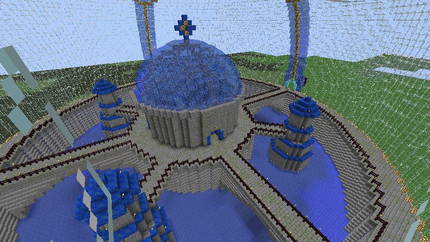 water Dome castle Minecraft Map