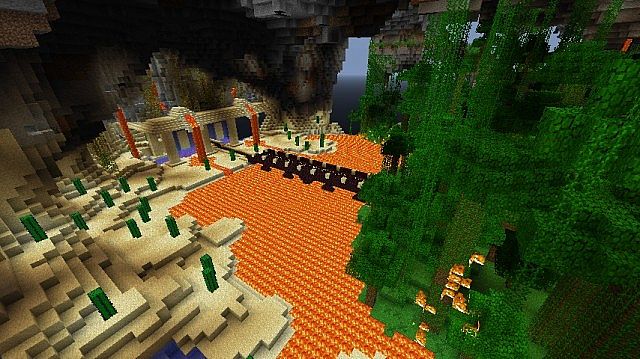 underground Spawn area Minecraft Map