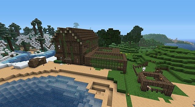 Warm House On The Beach Minecraft Map