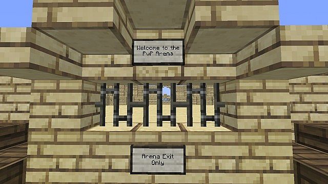 Sandstone PvP Arena Minecraft Map