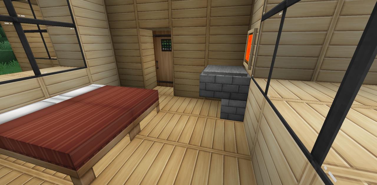 Modern House - Wood and Windows Minecraft Map